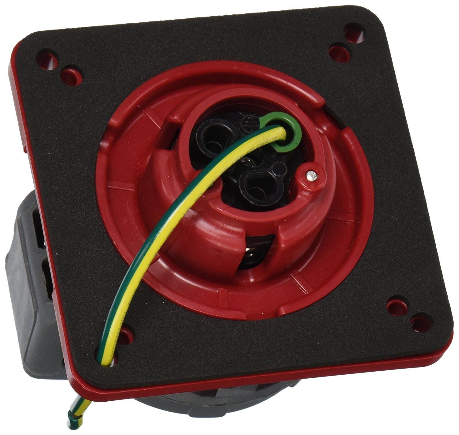 Hubbell HBL320R7W Pin and Sleeve IEC Receptacle, 2 Pole, 3 Wire, 20 am