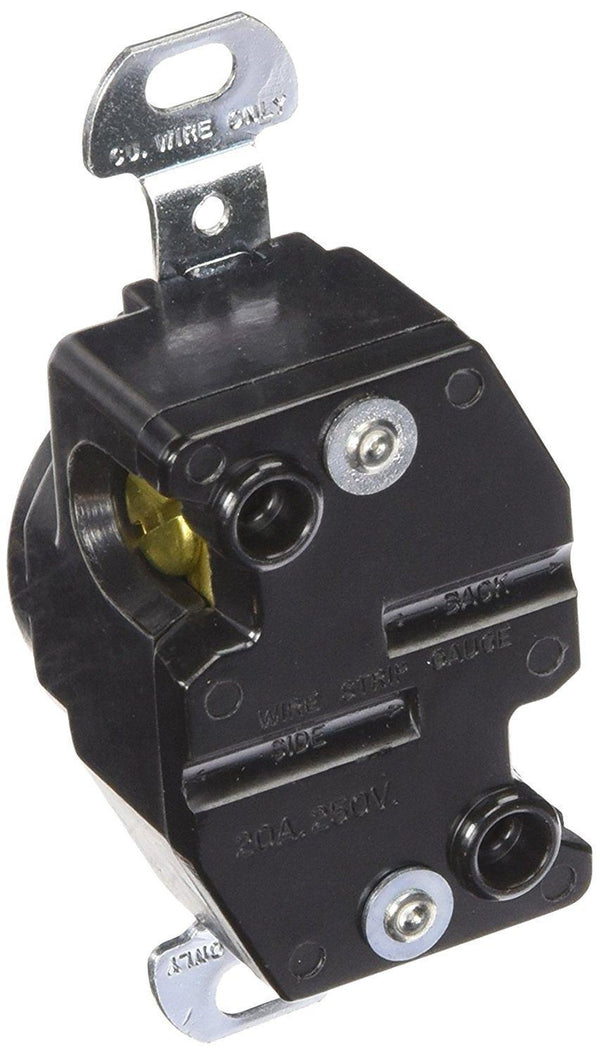 Hubbell Wiring Systems HBL7210B Twist-Lock Single Receptacle, 20 Amp,