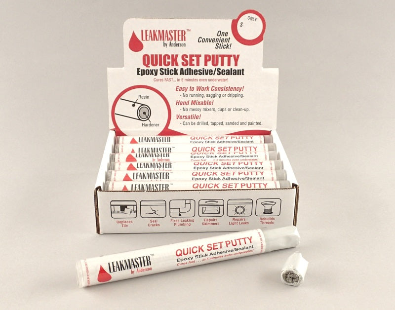 Leakmaster Quick Set Putty - White Epoxy Water Weld